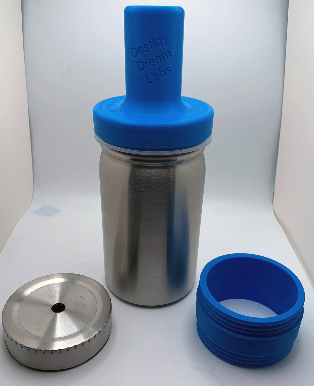 Holder for Stainless Steel Mason Tumbler and Top – Destiny Dream Labs